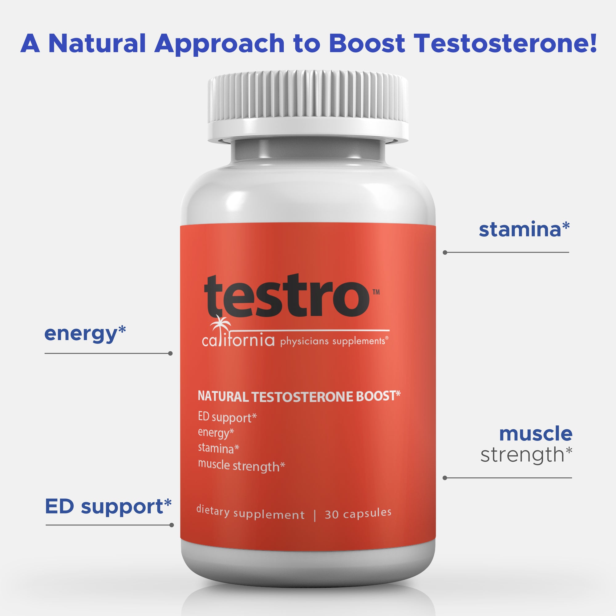 Testro™ Testosterone Booster for Men – Tongkat Ali, Shilajit & Zinc