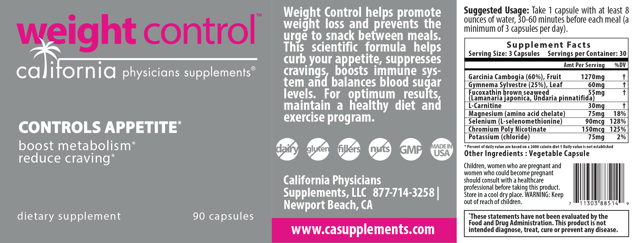 WEIGHT CONTROL - CA Supplements